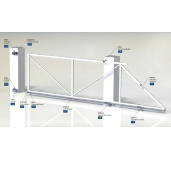 Bīdāmo vārtu S piederumi